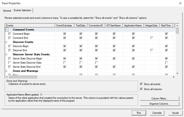 SQL Server Profiler para Power BI