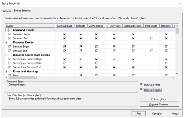 SQL Server Profiler para Power BI