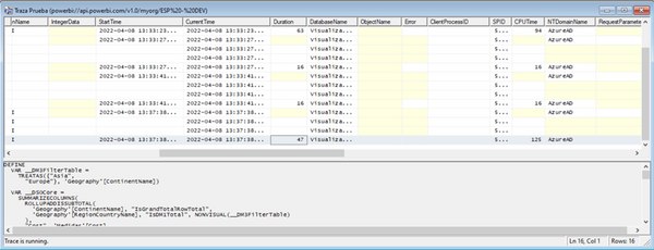 SQL Server Profiler para Power BI